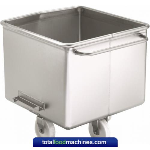 200 Litre Stainless Steel Tote Bin Meat Buggy ~ 7826 - Total Foo
